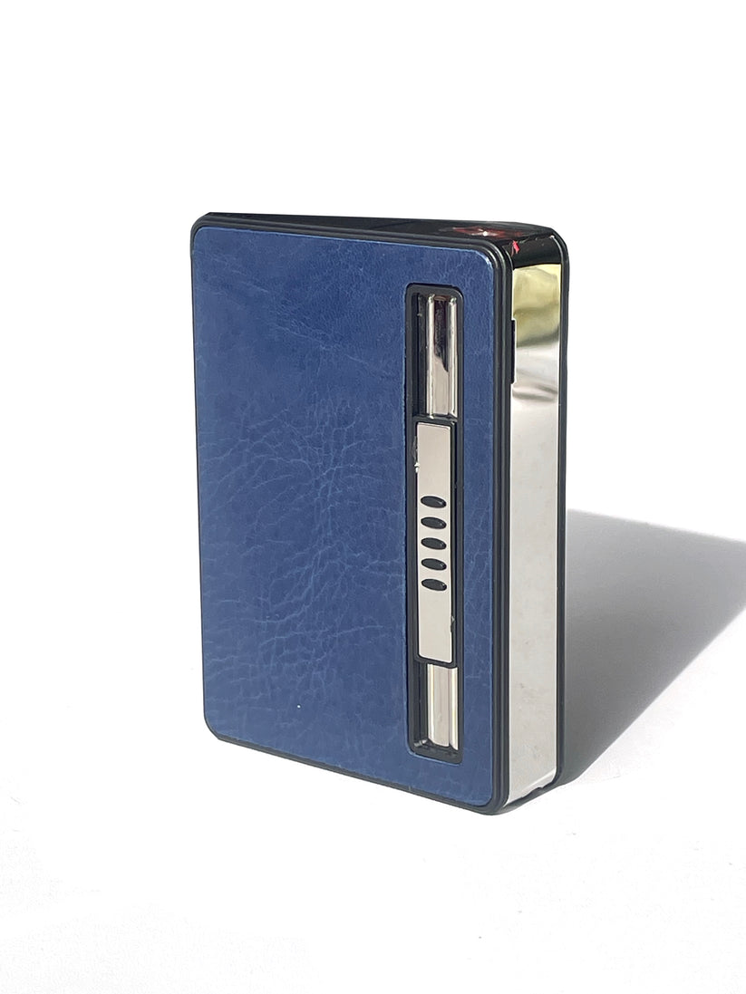 Travelers Cigarette Case with Built-in Lighter [Colour: Blue] – ROLLO ...
